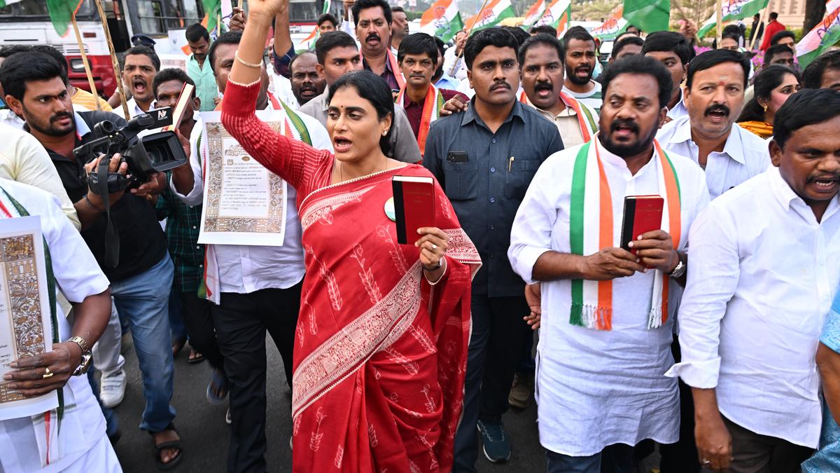 Adani bribery case: Sharmila questions Naidu’ ‘inaction’ - The Hindu